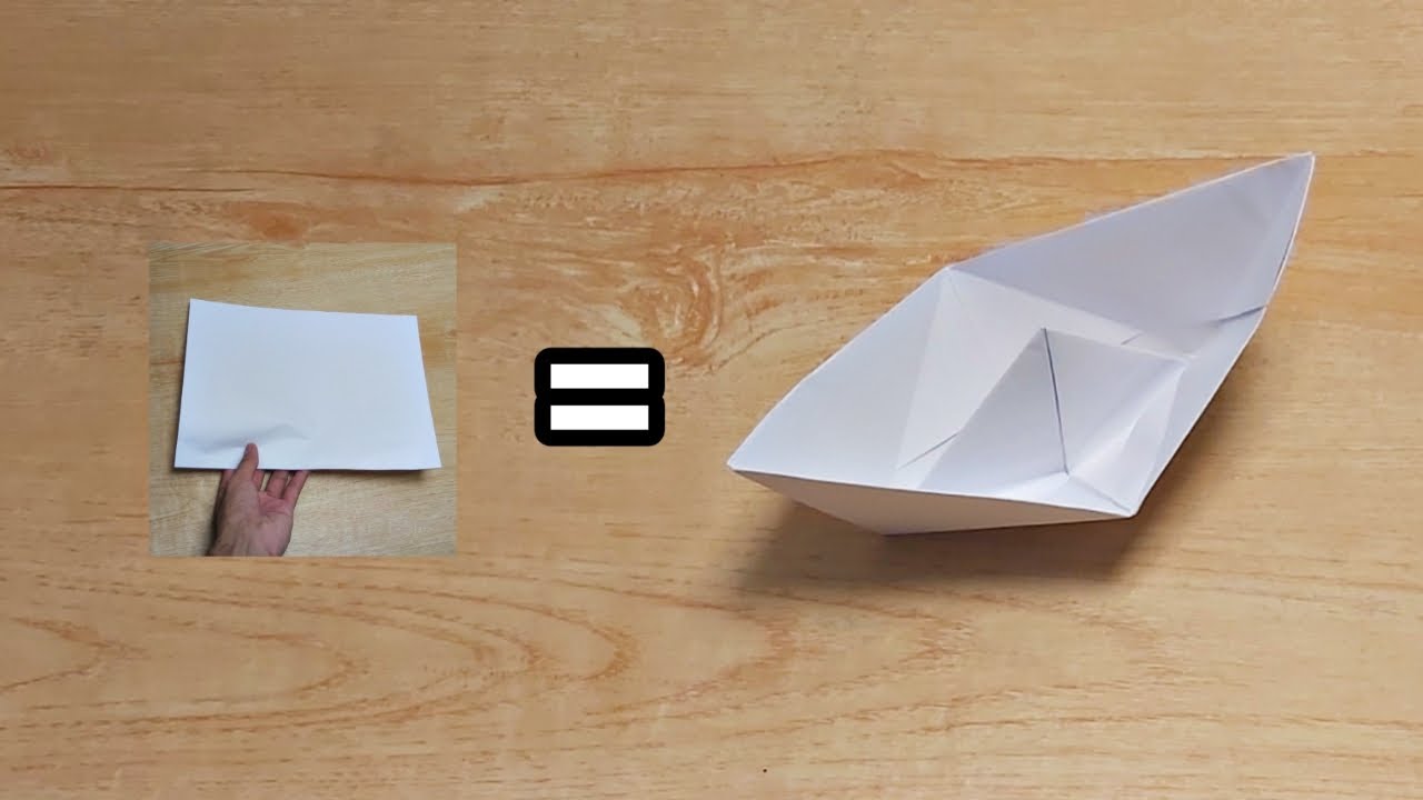 instruction how to make easy paper ship || origami ship - YouTube