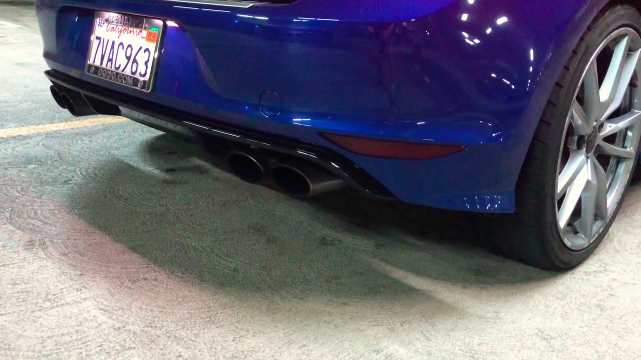 APR Stage 2 MK7 Golf R Pops and Bangs Tune - YouTube