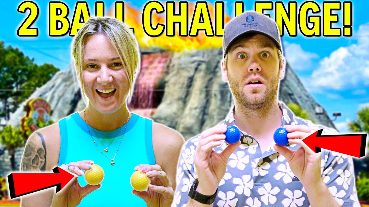 We Attempt the 2 Ball Mini Golf Challenge! - YouTube