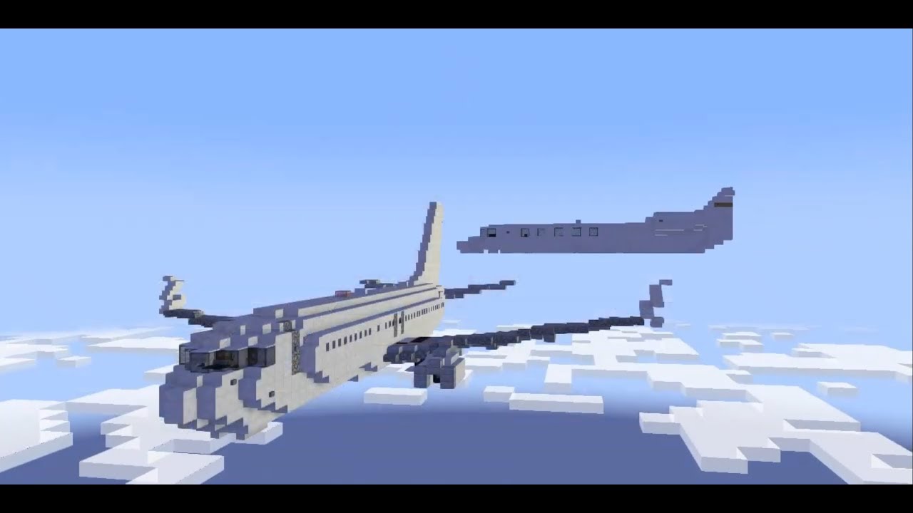 Plane Mid-Air Collision - Minecraft Plane Crash Animation Test - YouTube