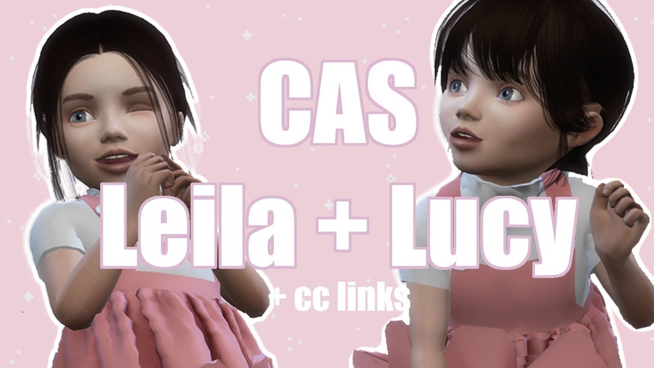 The Sims 4: Speed CAS | LEILA + LUCY // + CC LINKS - YouTube