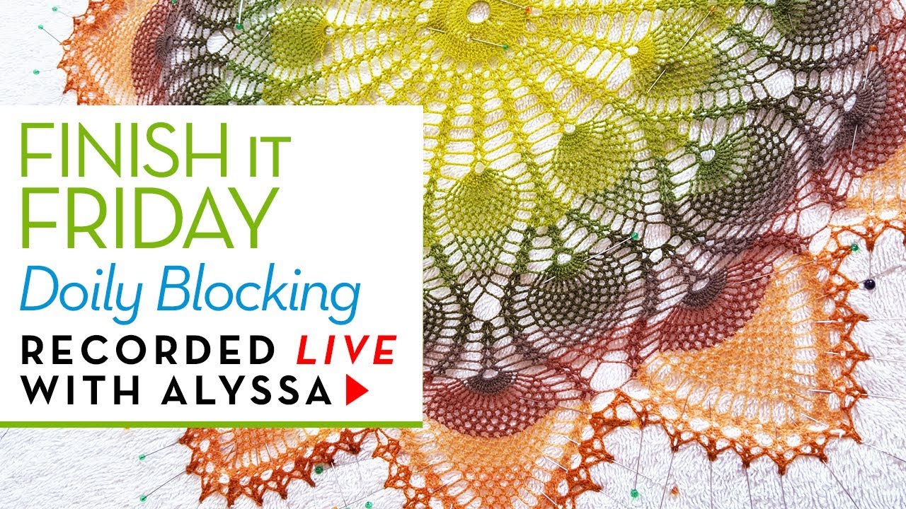 Starching and Blocking a Crochey Doily - Finish it Friday - # ...