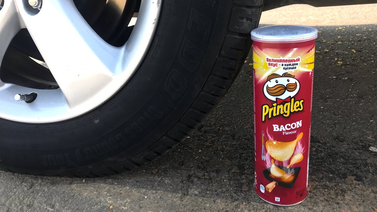 EXPERIMENT: PRINGLES VS CAR vs FOOD - YouTube