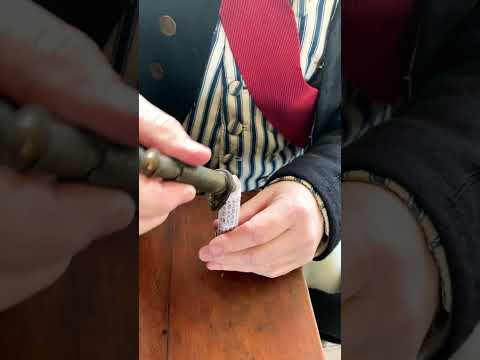 Rolling a Blank Musket Cartridge #musket #blackpowder #19thcentury