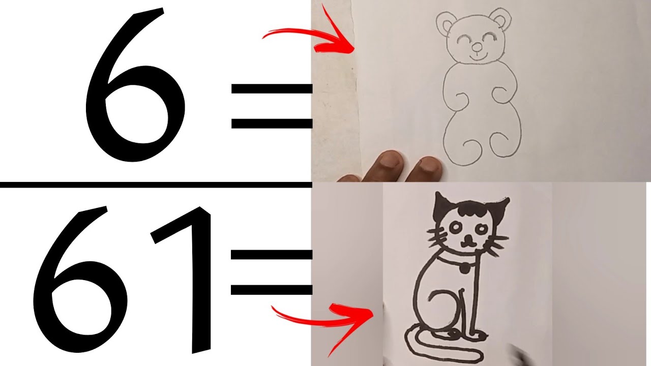 Creative number art | easy to drawing - YouTube