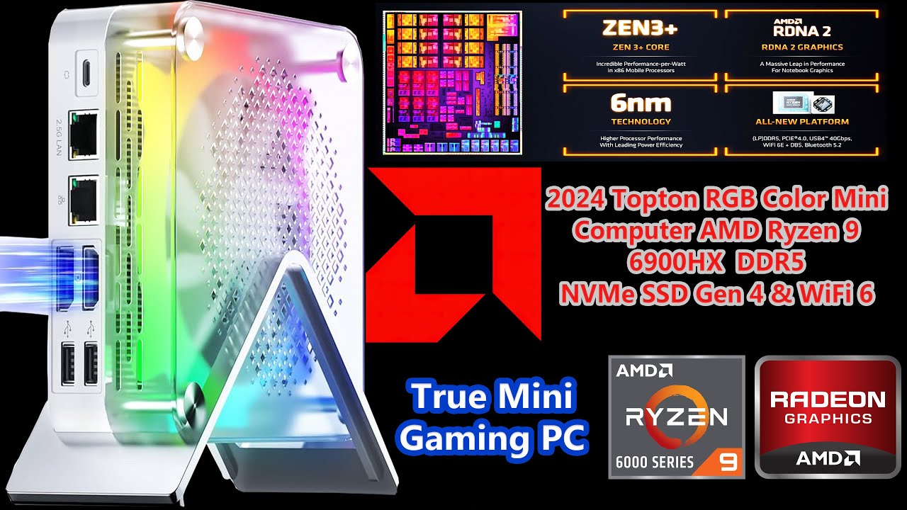 Experience LIGHTNING FAST Gaming with Topton's Ryzen 9 6900HX Mini PC ...