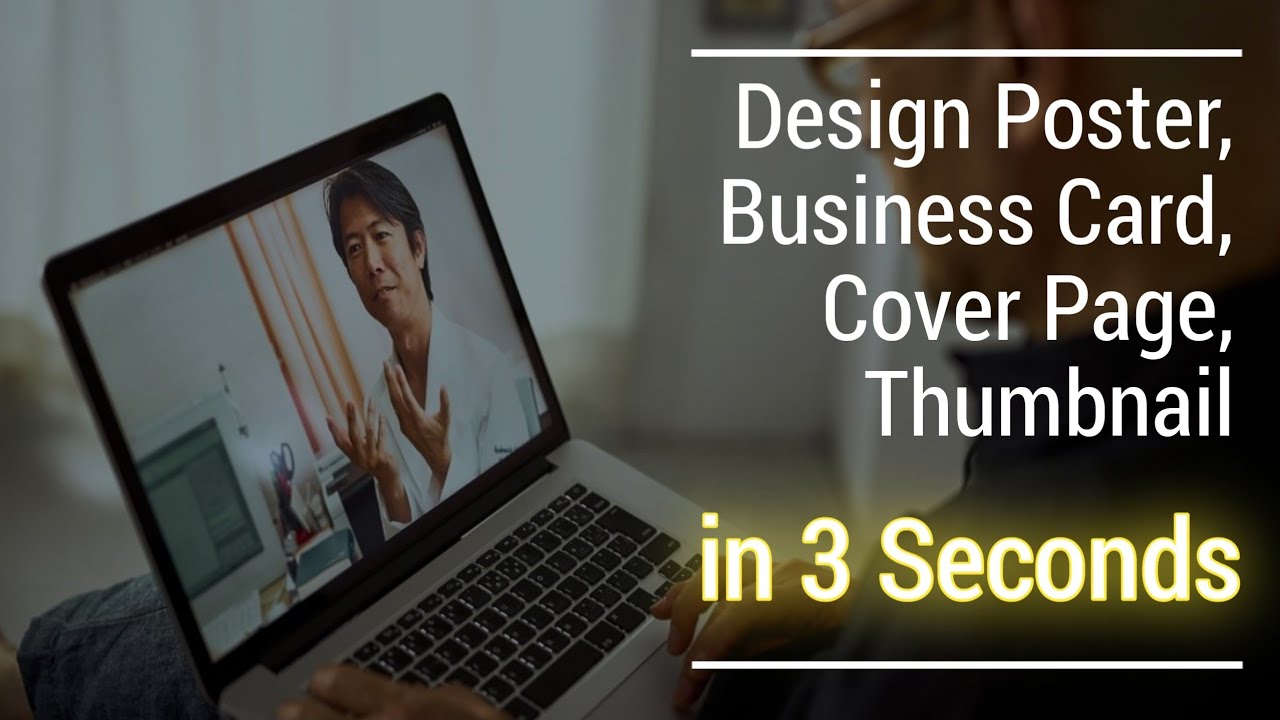 Create Poster, Business Card, Book Cover, Thumbnail in 3 Seconds on ...