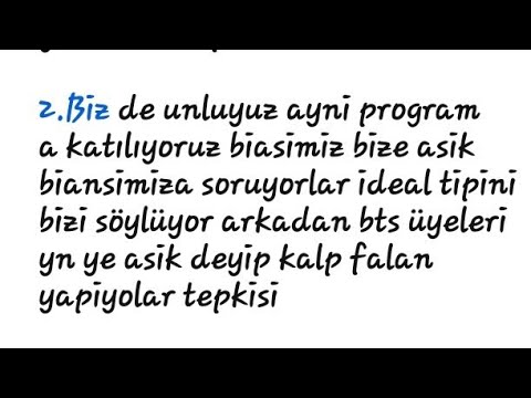 BTS TEPKİ {BIASIMIZ BIZE IDEAL TIPIMIZ OLDUĞUNU SÖYLÜYOR VE ÜYELER ARKADAN KALP FALAN YAPIYORLAR}