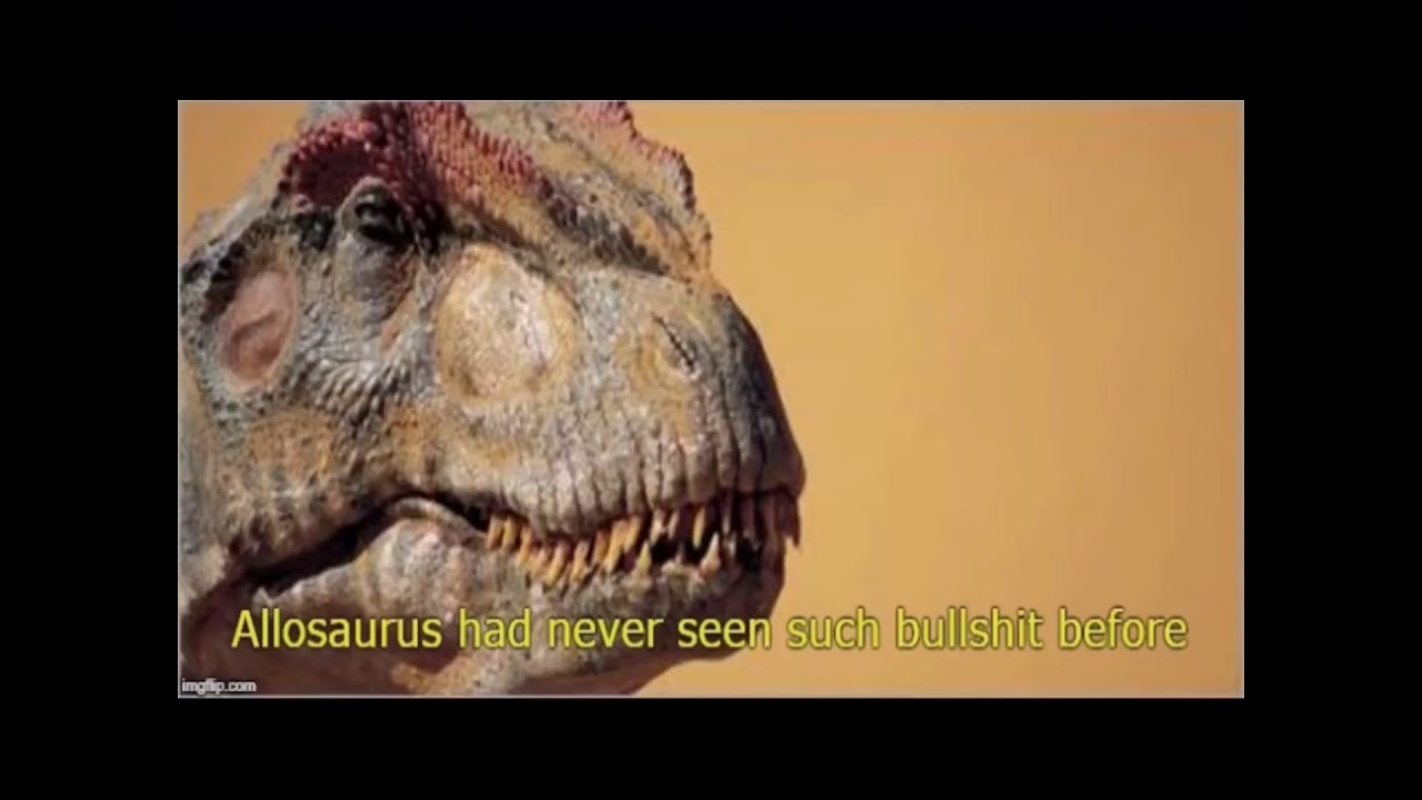 Allosaurus had never seen such bullshit before - YouTube