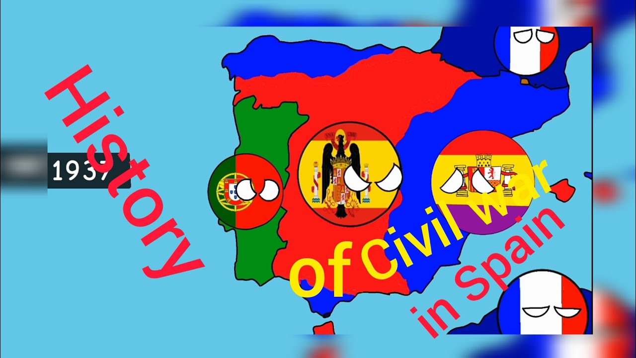 History of civil war in Spain (1937-1939 year) #map #mapping # ...