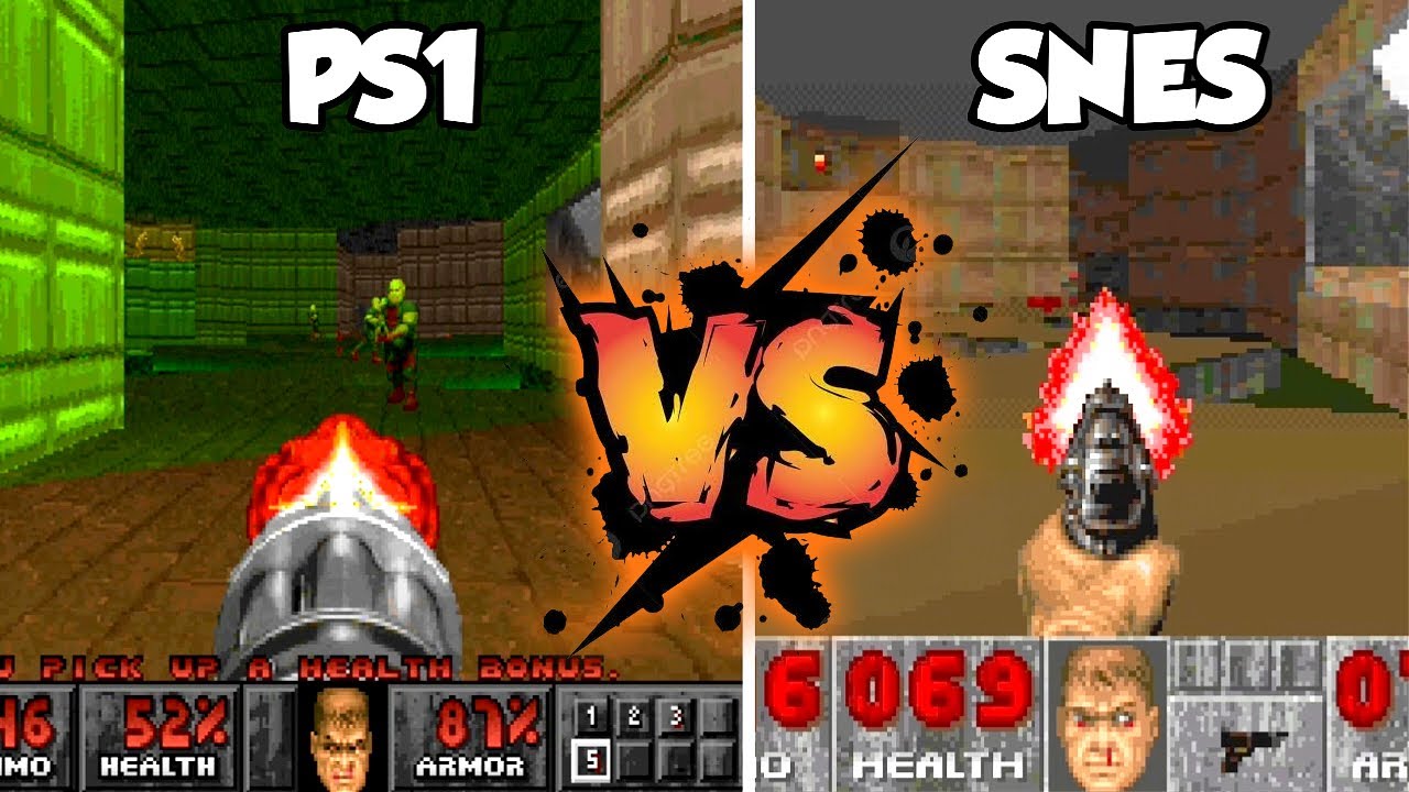 DOOM PS1 vs DOOM SNES - YouTube