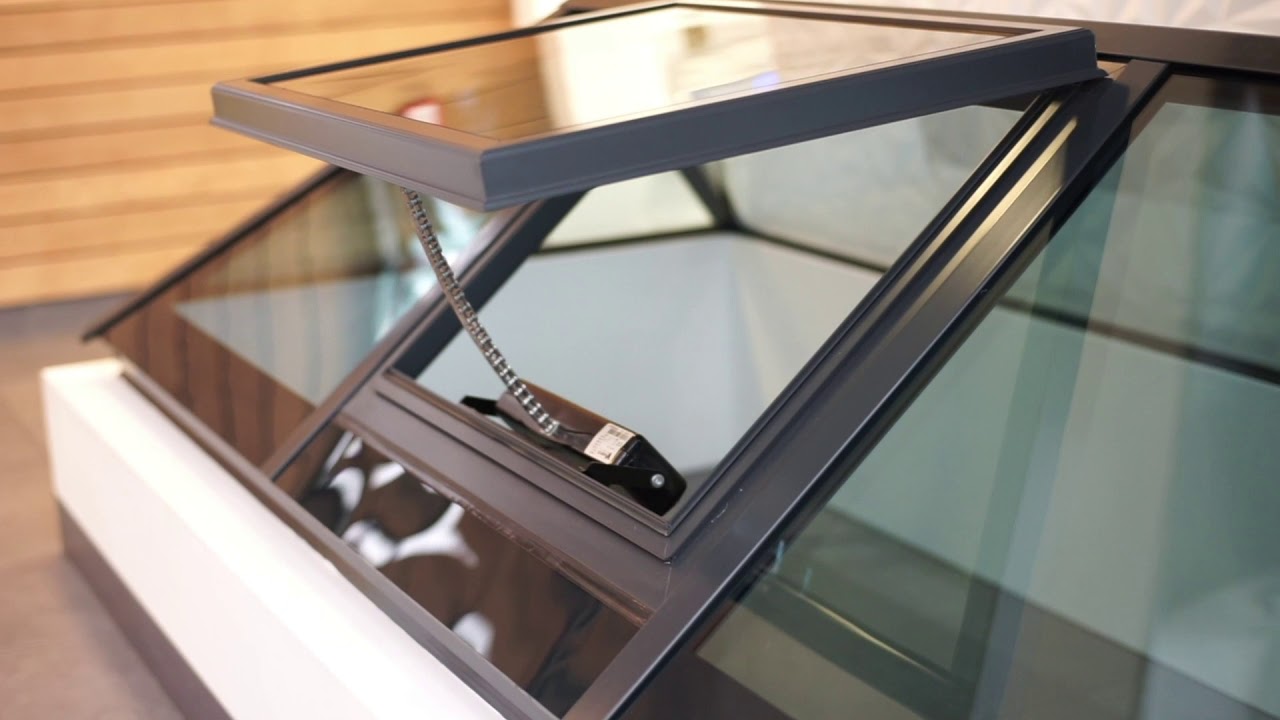 Roof Maker Slimline Lantern with Vent - YouTube