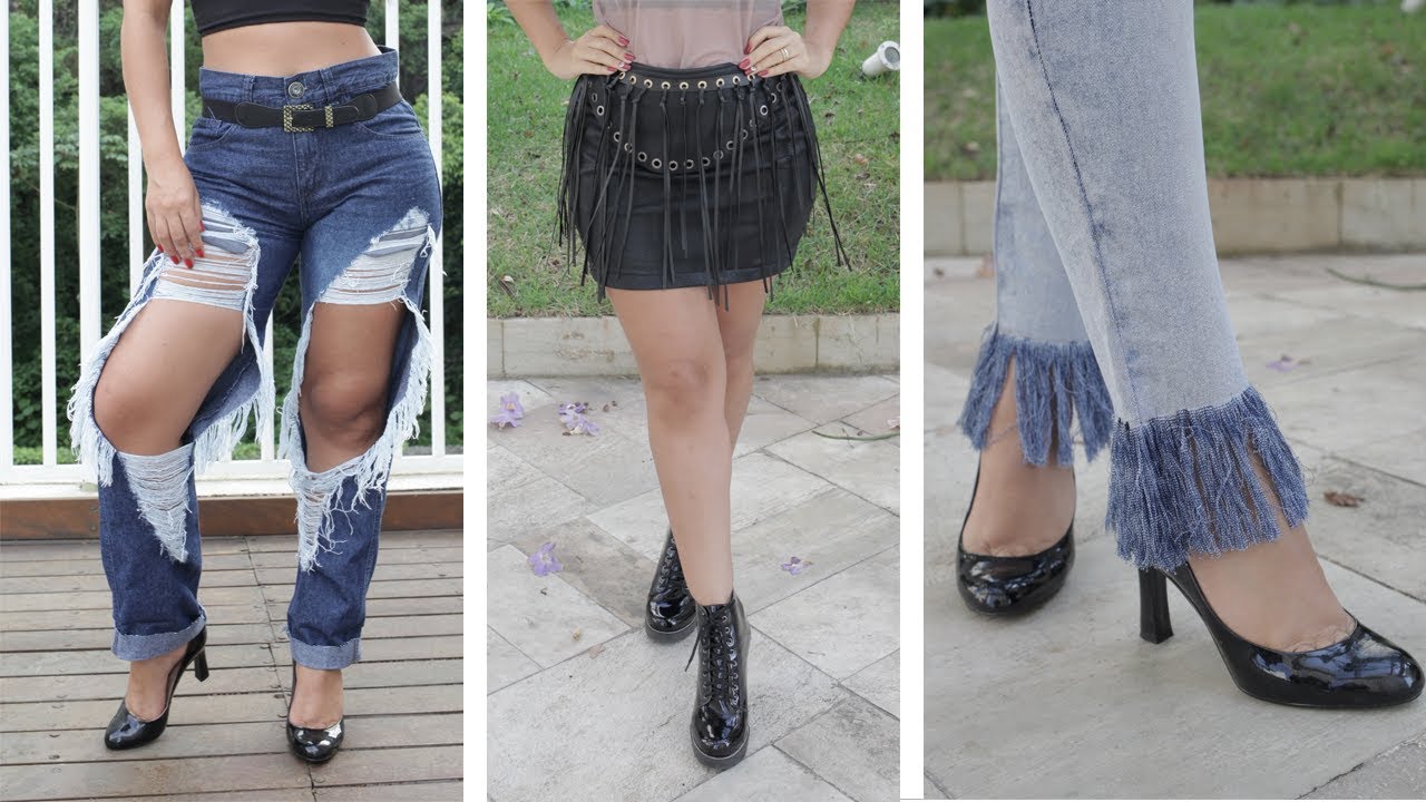 ️ DIY 13 IDEIAS CRIATIVAS DE CUSTOMIZAÇÃO DE ROUPAS (COMO CUSTOMIZAR ...