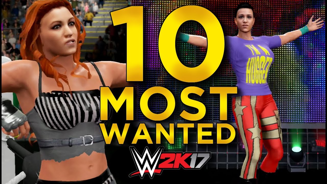 WWE 2K17 Top 10 Most Wanted - DIVAS! - YouTube