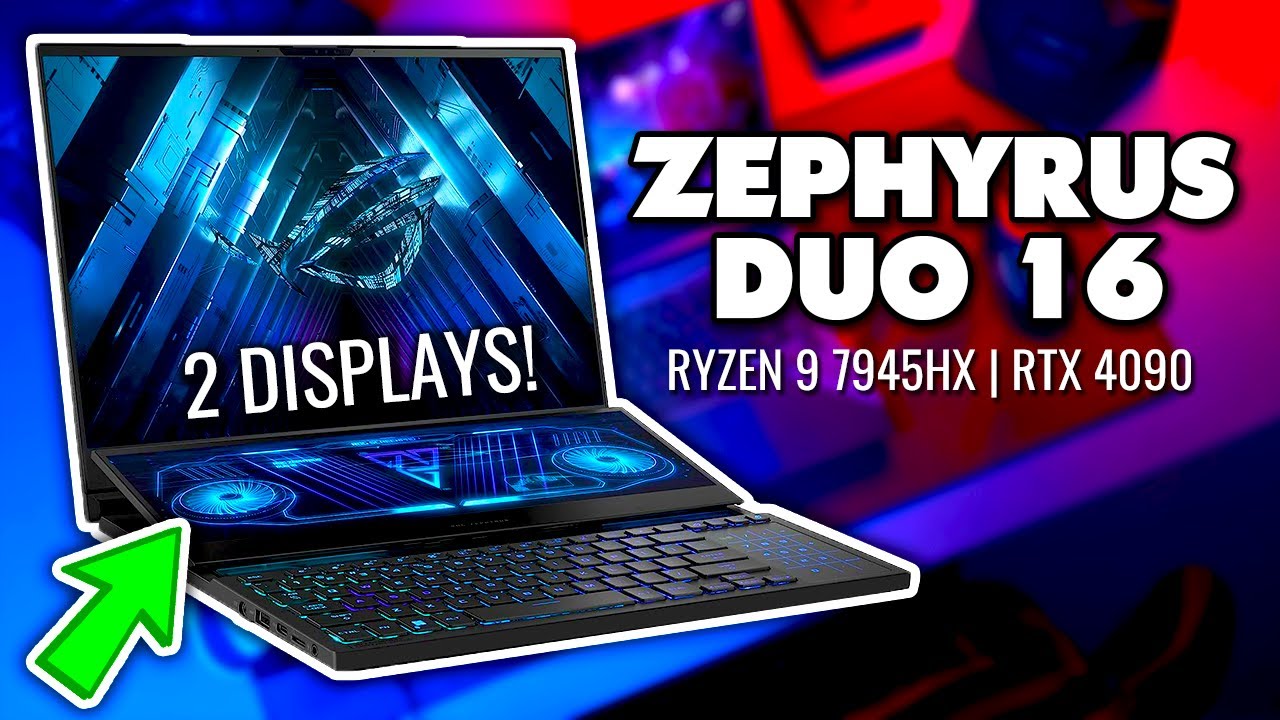 ASUS ROG Zephyrus Duo 16 Dual Screen Gaming Laptop! RTX 4090 + Ryzen 9 ...