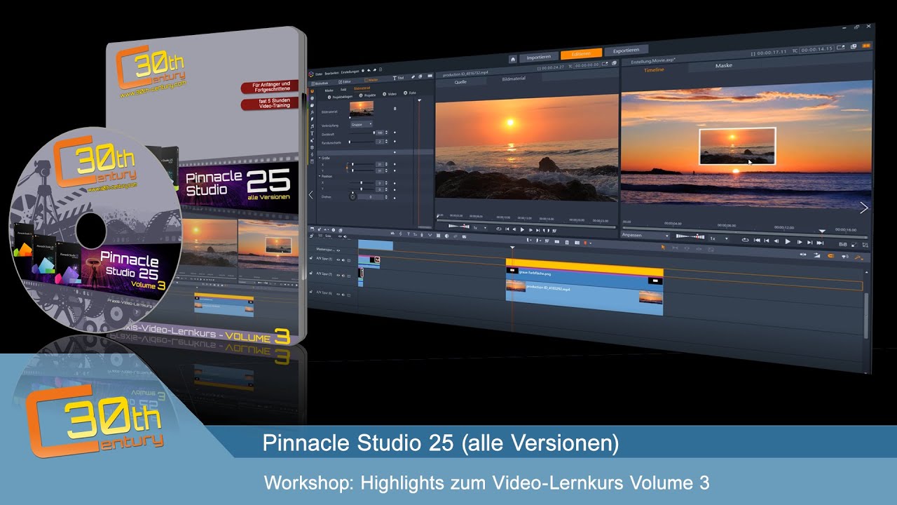 Pinnacle Studio 25 - Highlights Video-Lernkurs Volume 3 - YouTube