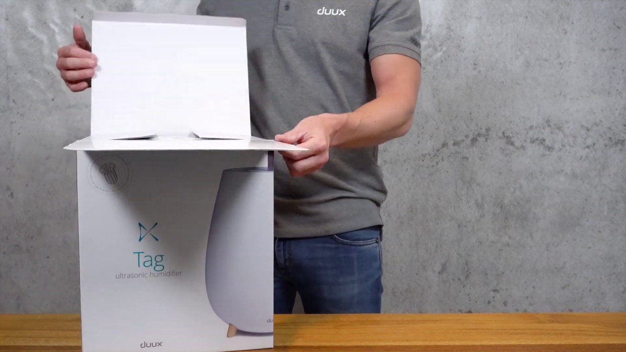 Duux Tag Ultrasonic Humidifier - Unboxing - YouTube