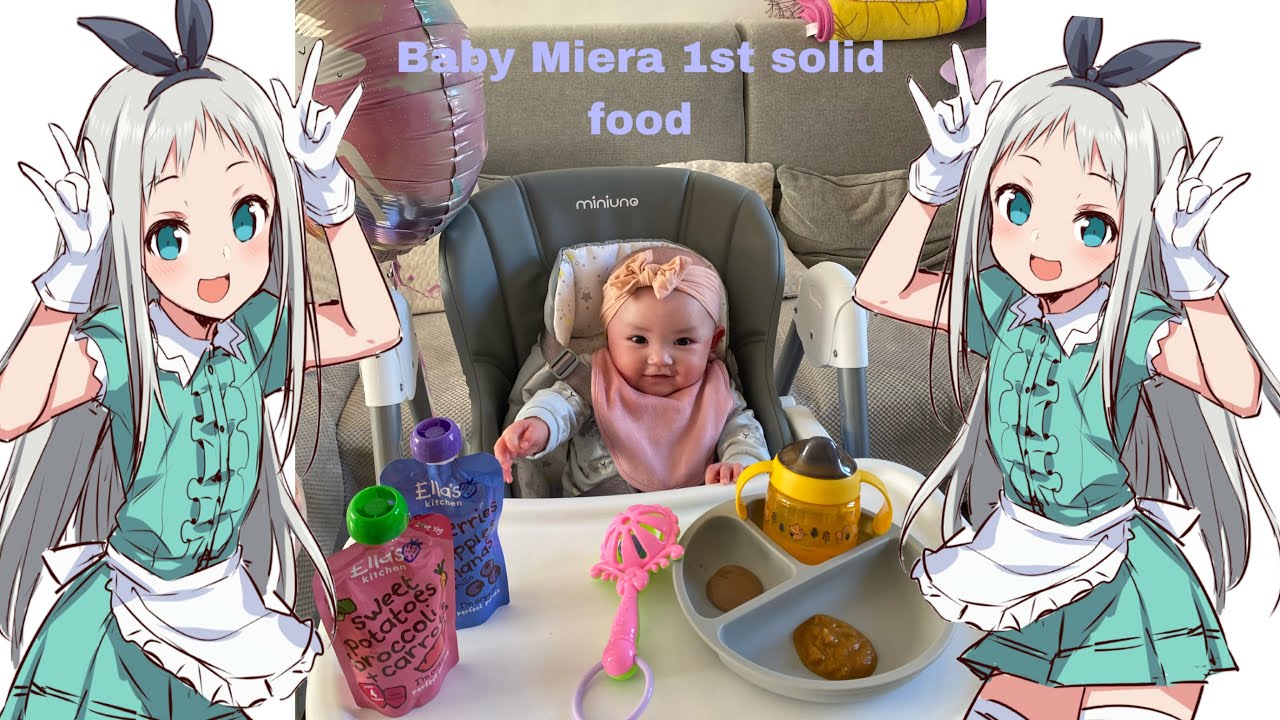Baby 1st solid food - YouTube