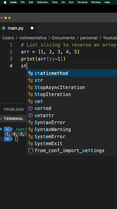 Useful Python Tip Reversing A String Python Pythonprogramming Youtube