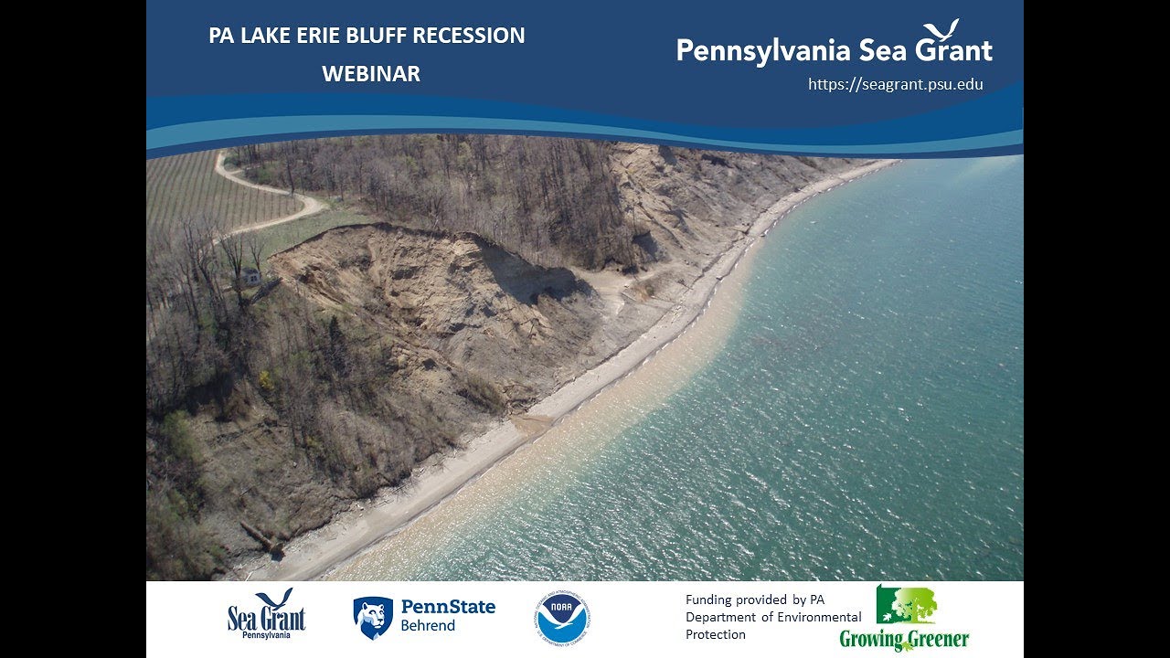 Lake Erie Bluff Erosion - Mapping Bluff Erosion Potential - YouTube
