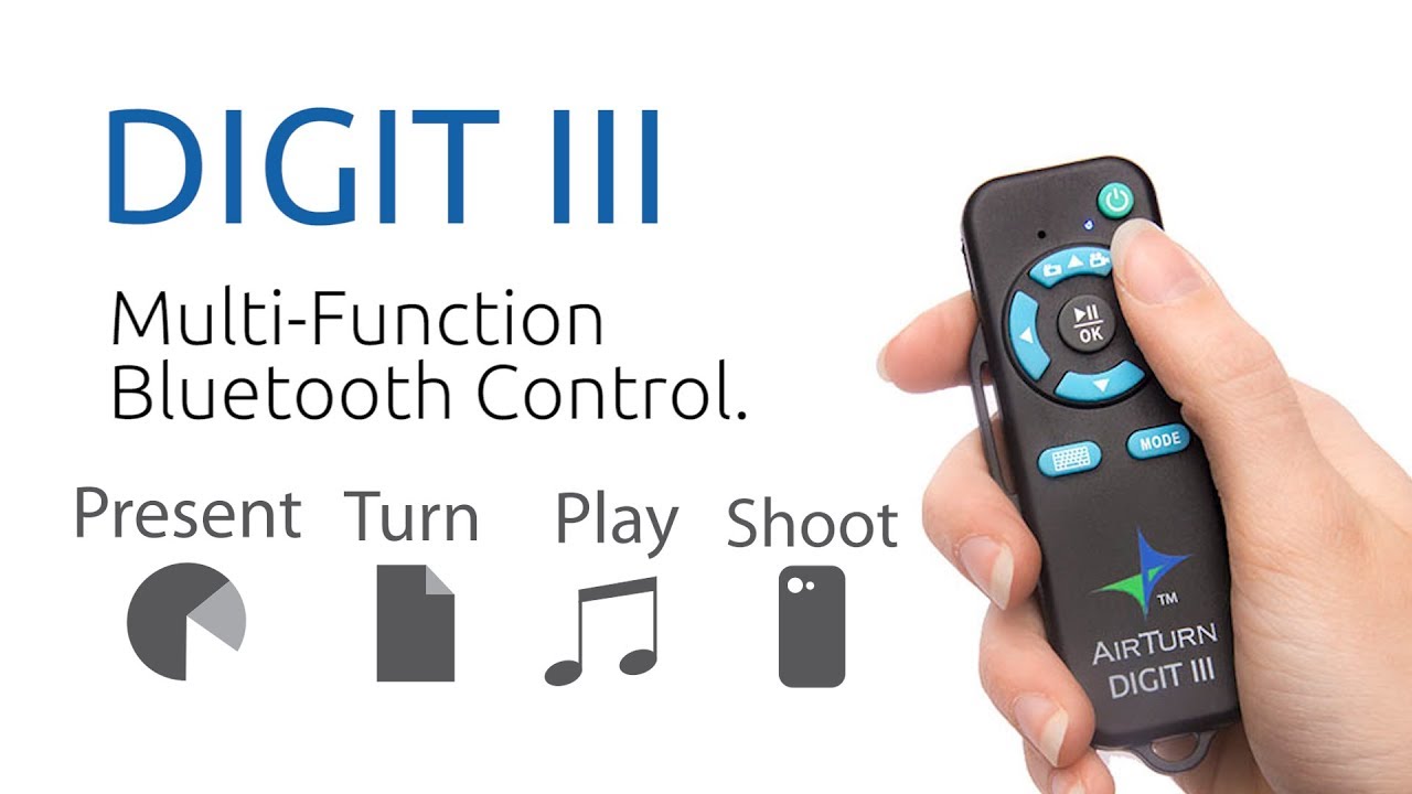 AirTurn Digit III: Video and Photo Remote Control - YouTube