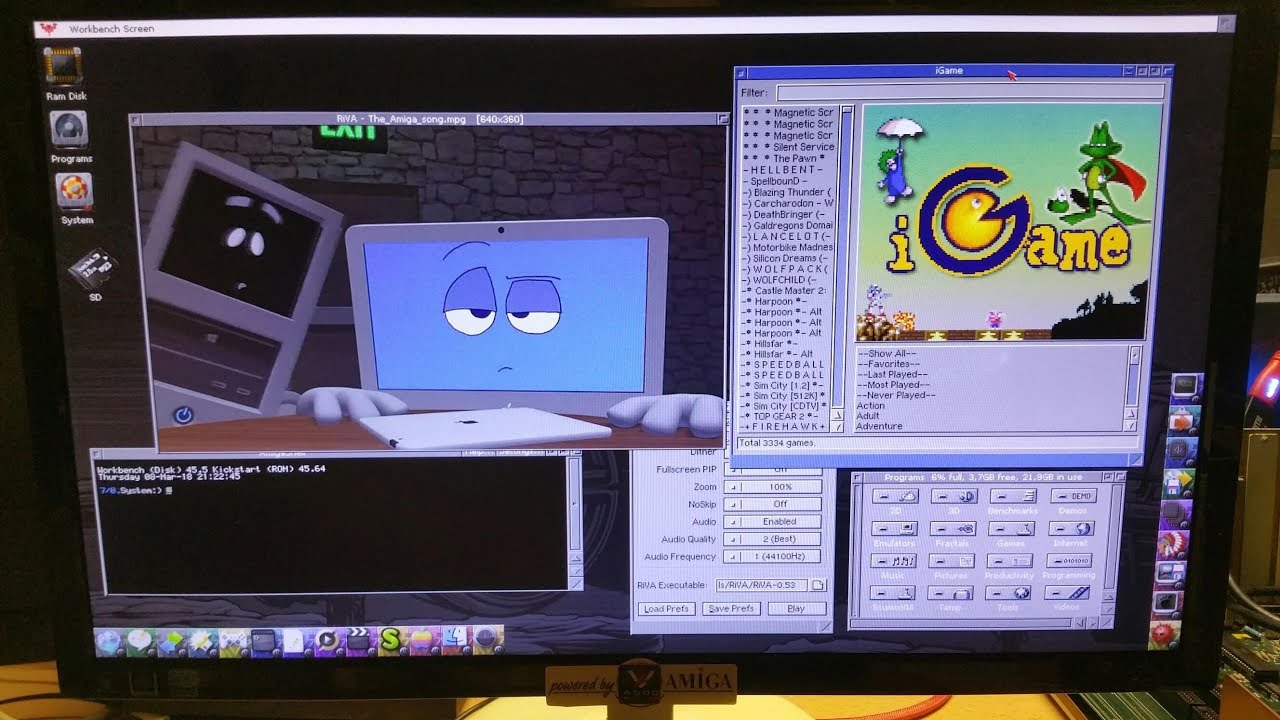 Amiga Vampire CoffinOs - Quick setup and fun - YouTube