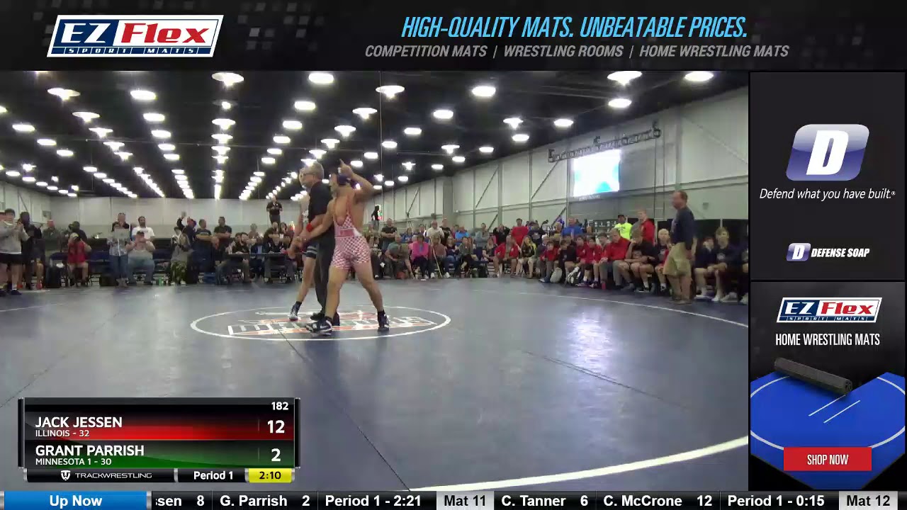 Mat 10 182 Jack Jessen Illinois Vs Grant Parrish Minnesota 1 - YouTube