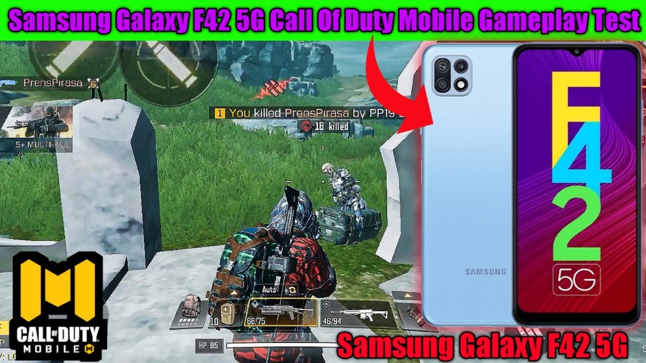 Samsung Galaxy F42 5G Call Of Duty Mobile Gameplay Test || Samsung F42 ...