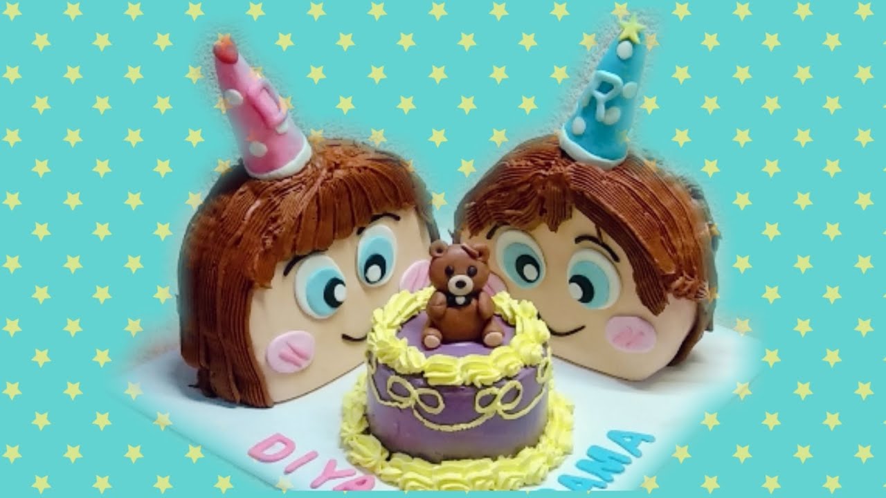 How To Make Adorable Face Cake | Birthday Cake Idea - YouTube