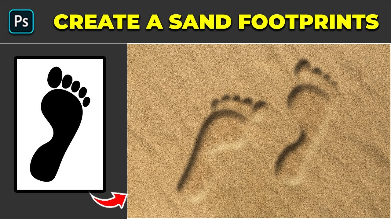 How to Create Sand prints - Photoshop Tutorial - YouTube