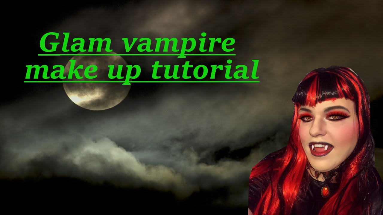glam vampire drag make up tutorial - YouTube