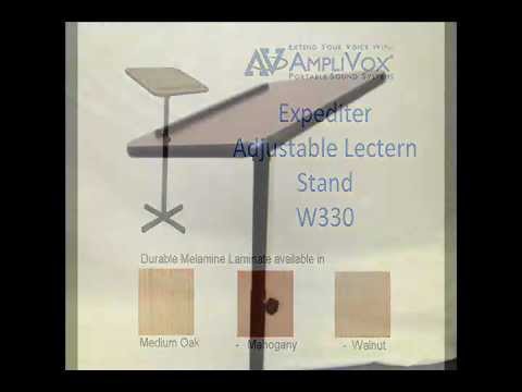 AmpliVox Expediter Adjustable Lectern Stand || Presentation Notes ...