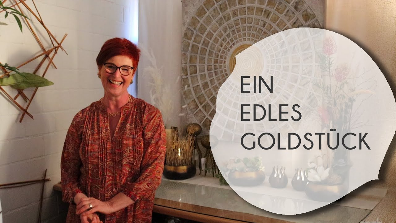 Ein edles Goldstück | Wohnen & Schenken - Christa Wagner - YouTube