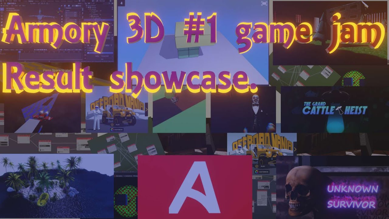 Armory 3D 1st game jam showcase result - YouTube