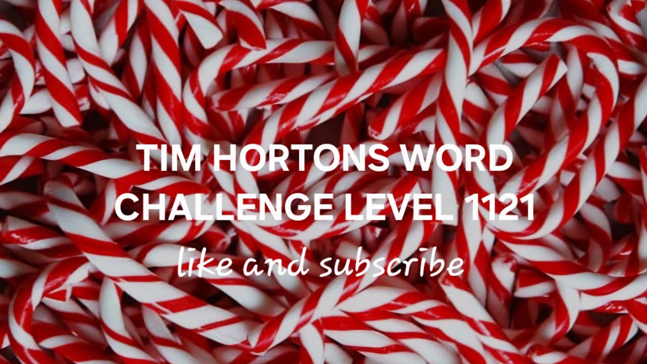 Tim Hortons Word Challenge Level 1121 #timhortons #free #newvideo # ...