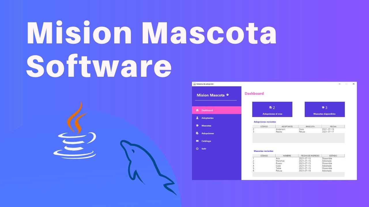 Mision Mascota - Sistema en Java y MySQL - YouTube