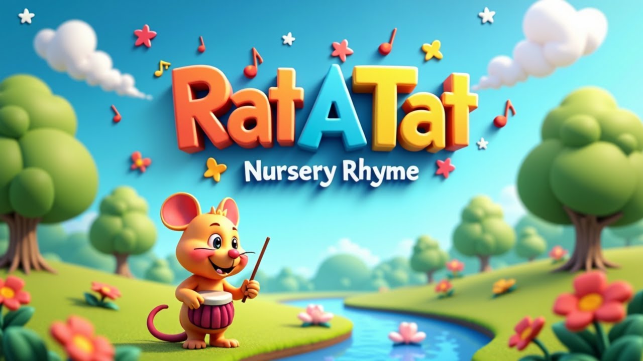 Rat A Tat Nursery Rhyme 🐭 | Fun Animated Cartoon for Kids | Catchy ...