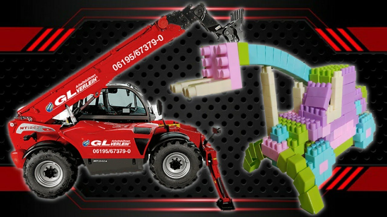 cara membuat manitou telehandler dari lego || how to make manitou ...