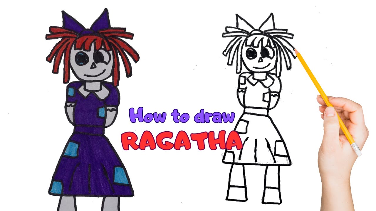 How to Draw Ragatha easy | Draw Ragatha from The Amazing Digital Circus ...