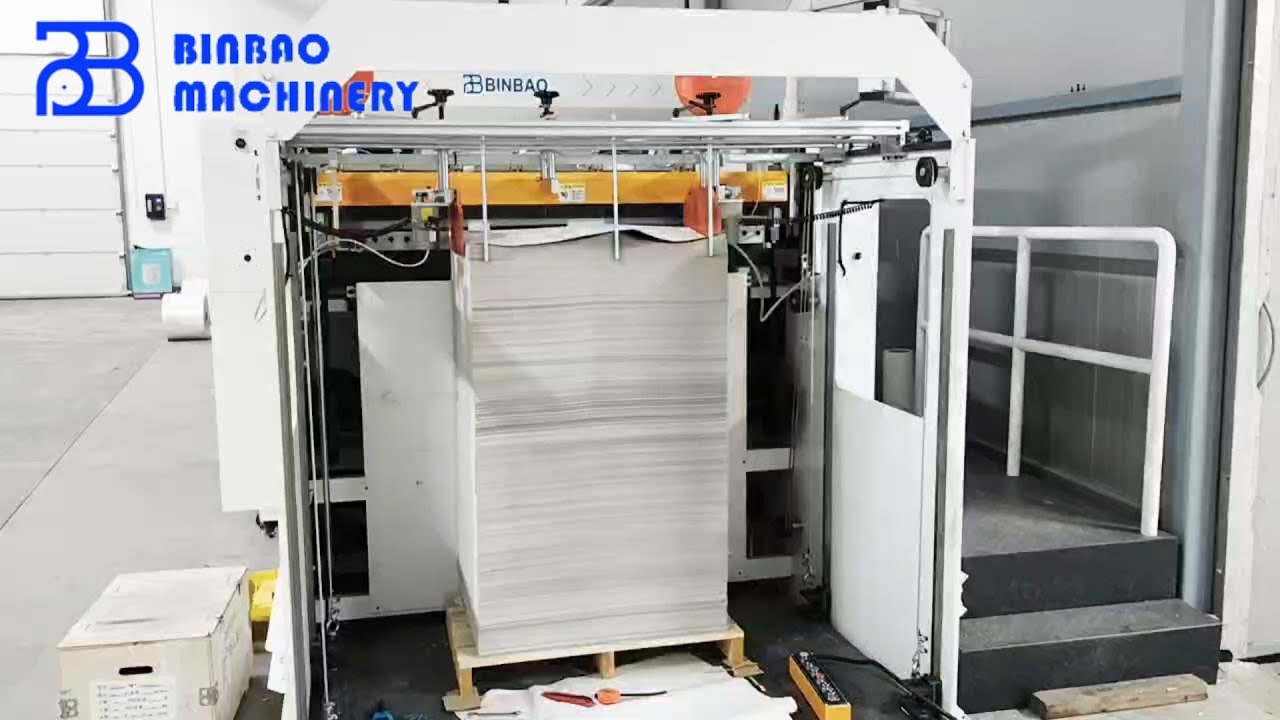 Large Paper Sheet Cutting Machine With Pallet Stacker For Heidelberg ...