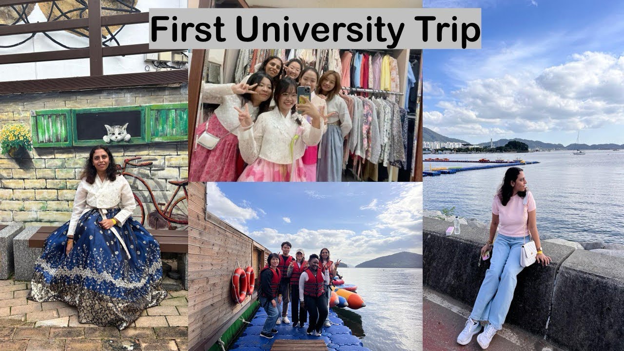 First University Trip 🤩| Indian living in Korea | Changwon National ...
