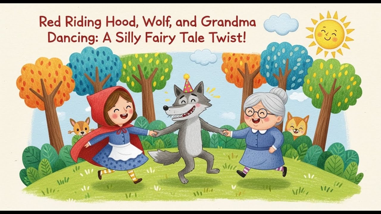 Red Riding Hood, Wolf, and Grandma Dancing: A Silly Fairy Tale Twist ...
