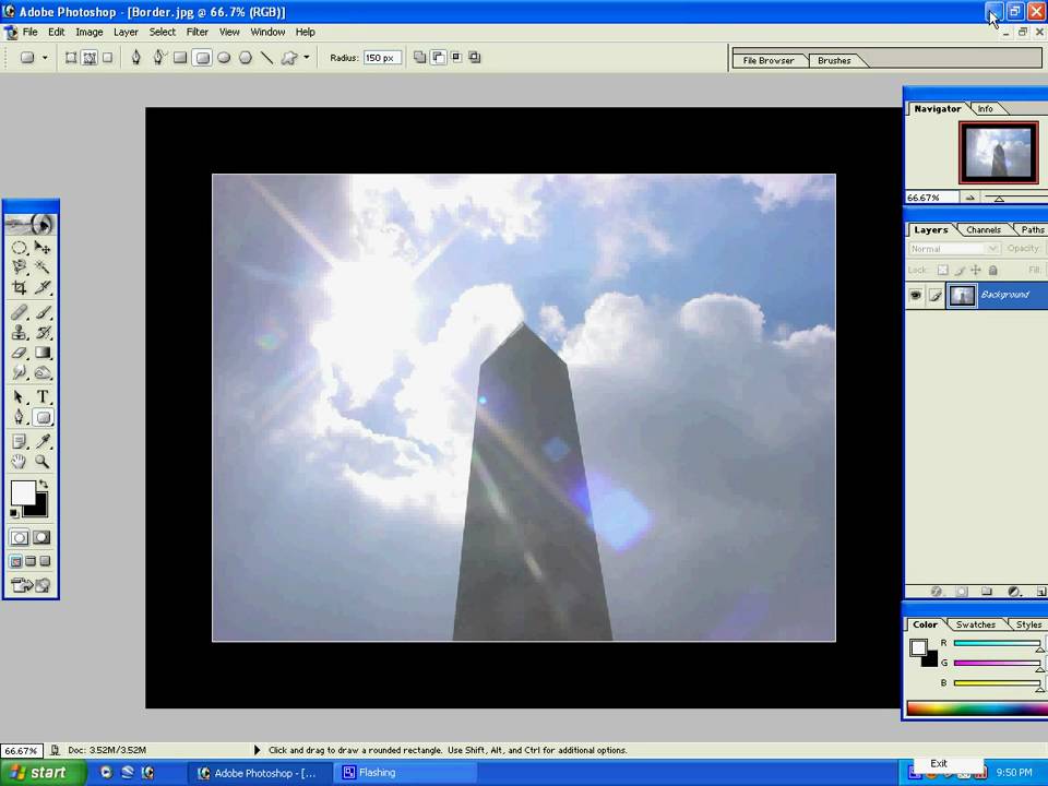 Photoshop Border Tutorial - YouTube