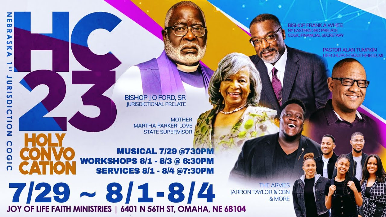 Nebraska 1st Jurisdiction COGIC 2023 - Holy Convocation Day 3 - YouTube