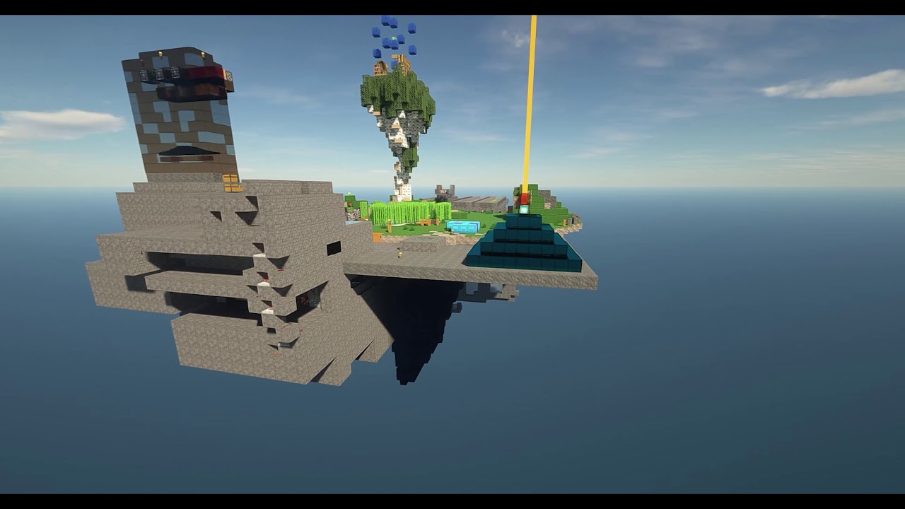 Sky Kingdoms Skyblock Sky | Island Cinematic | Ray-Tracing Shaders ...