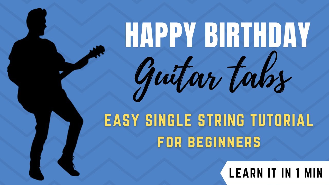 SINGLE STRING | HAPPY BIRTHDAY- FOR BEGINNERS | AKSHIT MATHUR - YouTube