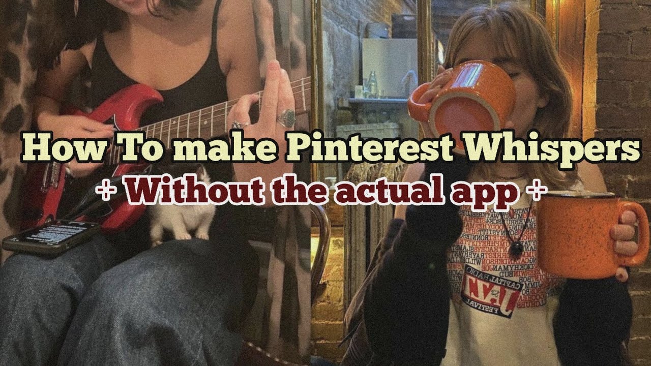 How to make Pinterest whispers without the actual app ⊹ A Toturial ...