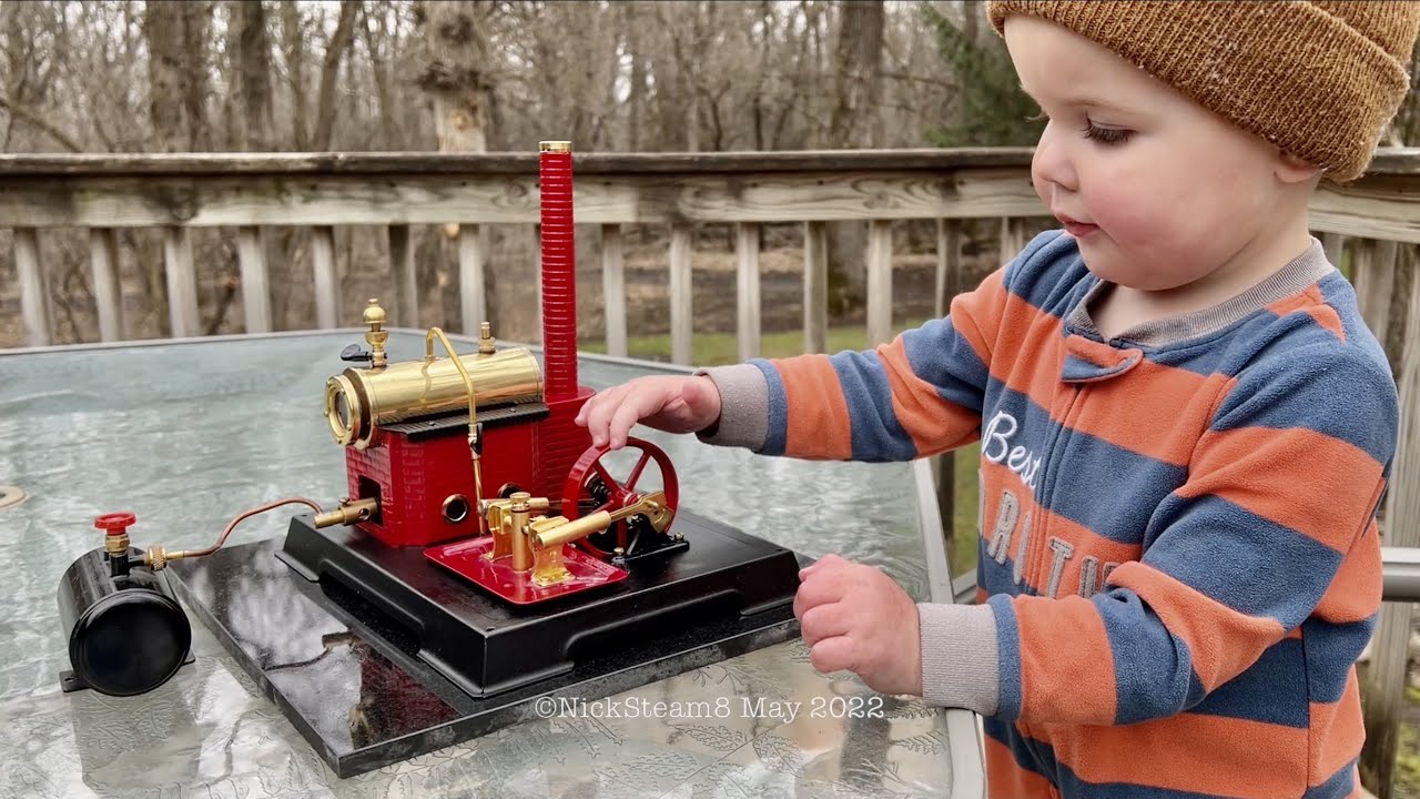 Wilesco D12 - First Firing - YouTube