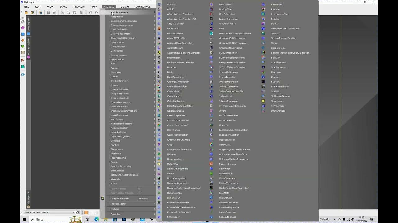 Instalación de scripts y modulos en pixinsight - YouTube