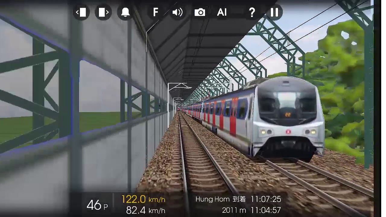 Hmmsim 2 港鐵 南北線 羅湖~金鐘 MTR South-North Line Luohu ~ Admiralty part2 ...